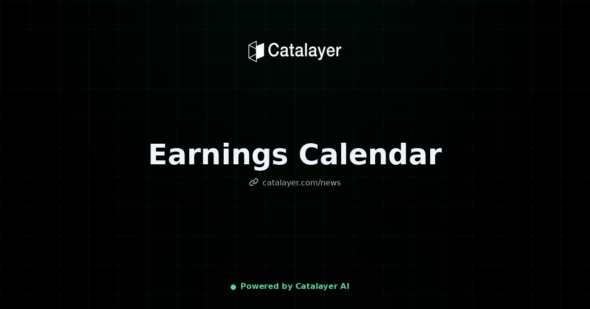 Earnings Calendar & Live Coverage | Catalayer